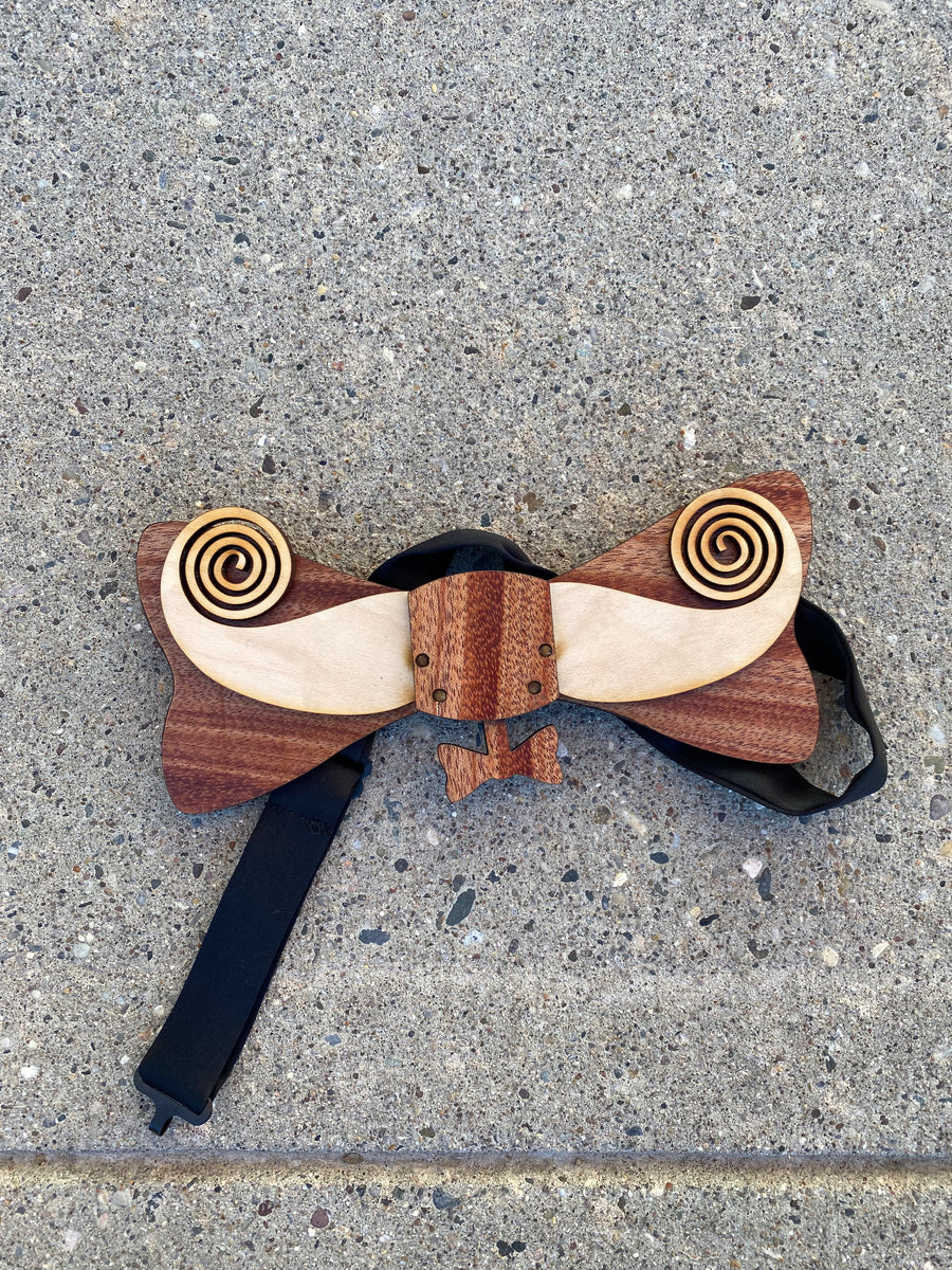 Moving Mustache Wooden Bow Ties – W.K. Wilson