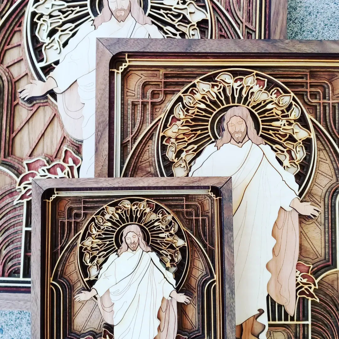 Christ: Consider the Lilies Wood Plaque – W.K. Wilson